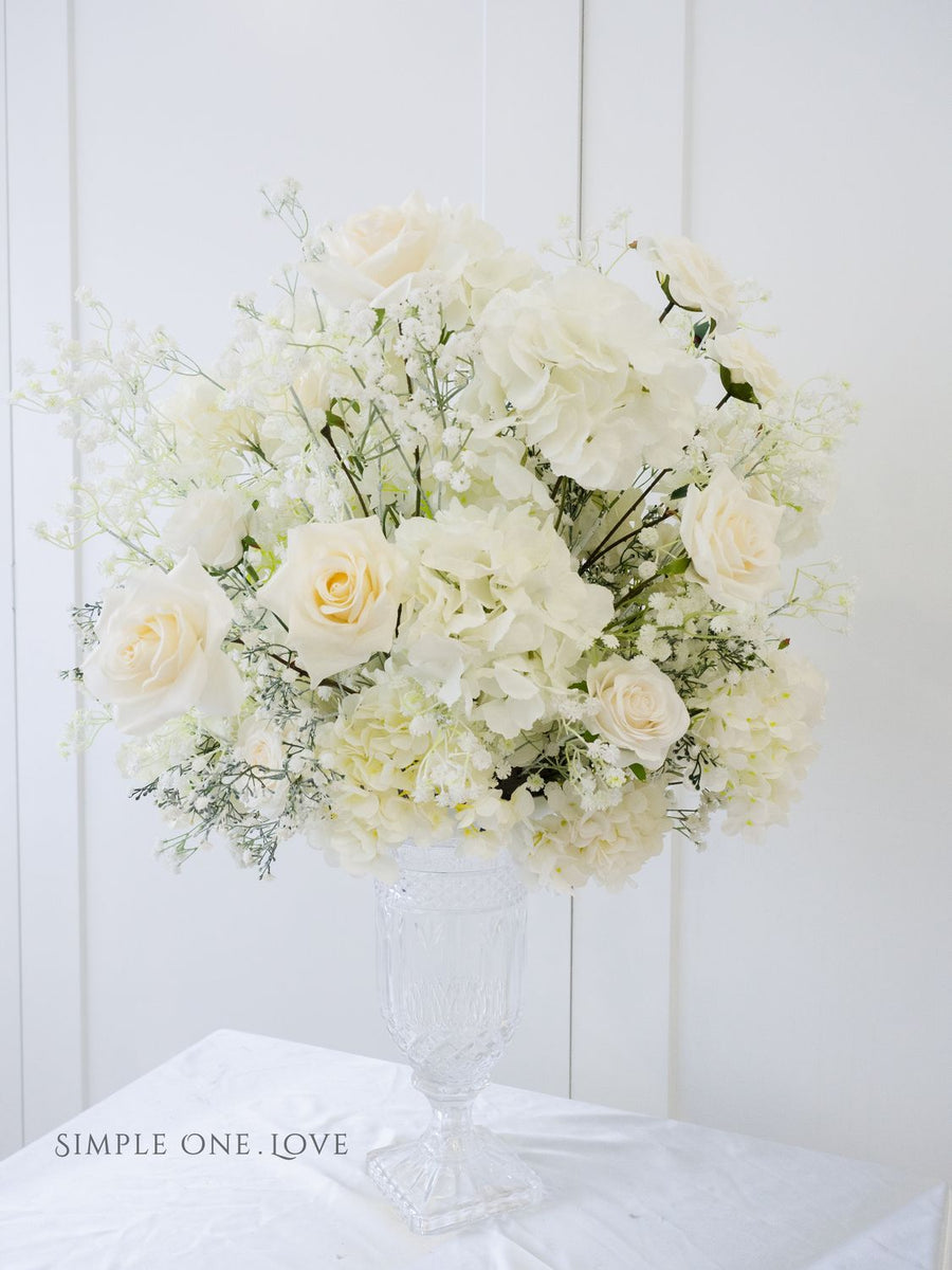 Pure White Flower Arrangement - 纯白色盆花 | Flower Delivery Toronto | Same ...