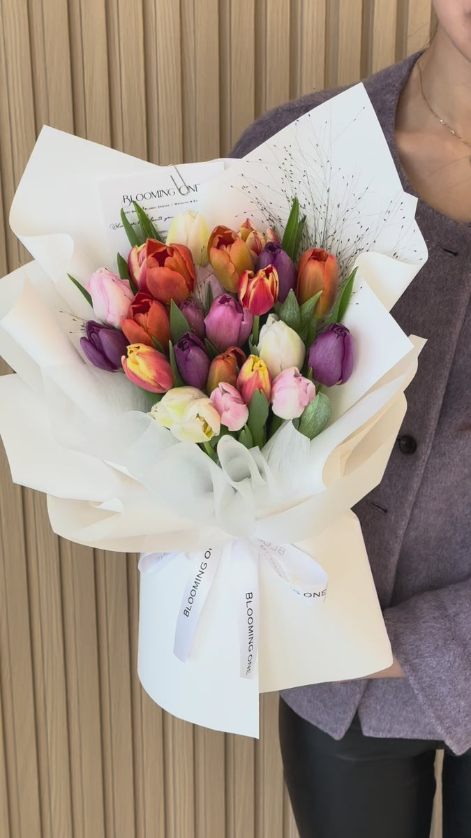 Valentine's Day Tulips Bouquet | Flower Delivery Toronto | Flower Shop ...